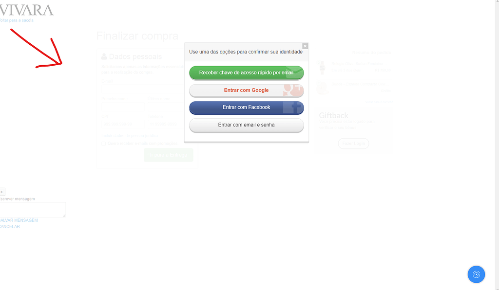 Campos do profile aparecendo no fundo da tela ao efetuar login com rede social - Português ...