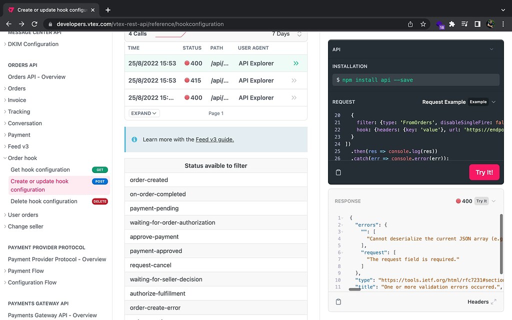 Error En Configuración De Hook Cannot Deserialize The Current Json